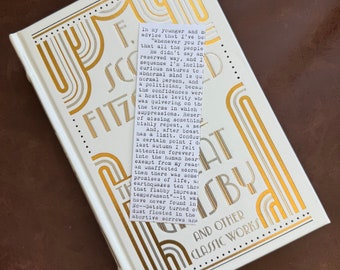 The Great Gatsby Inspired Bookmark | F Scott Fitzgerald | Reading Gift ...