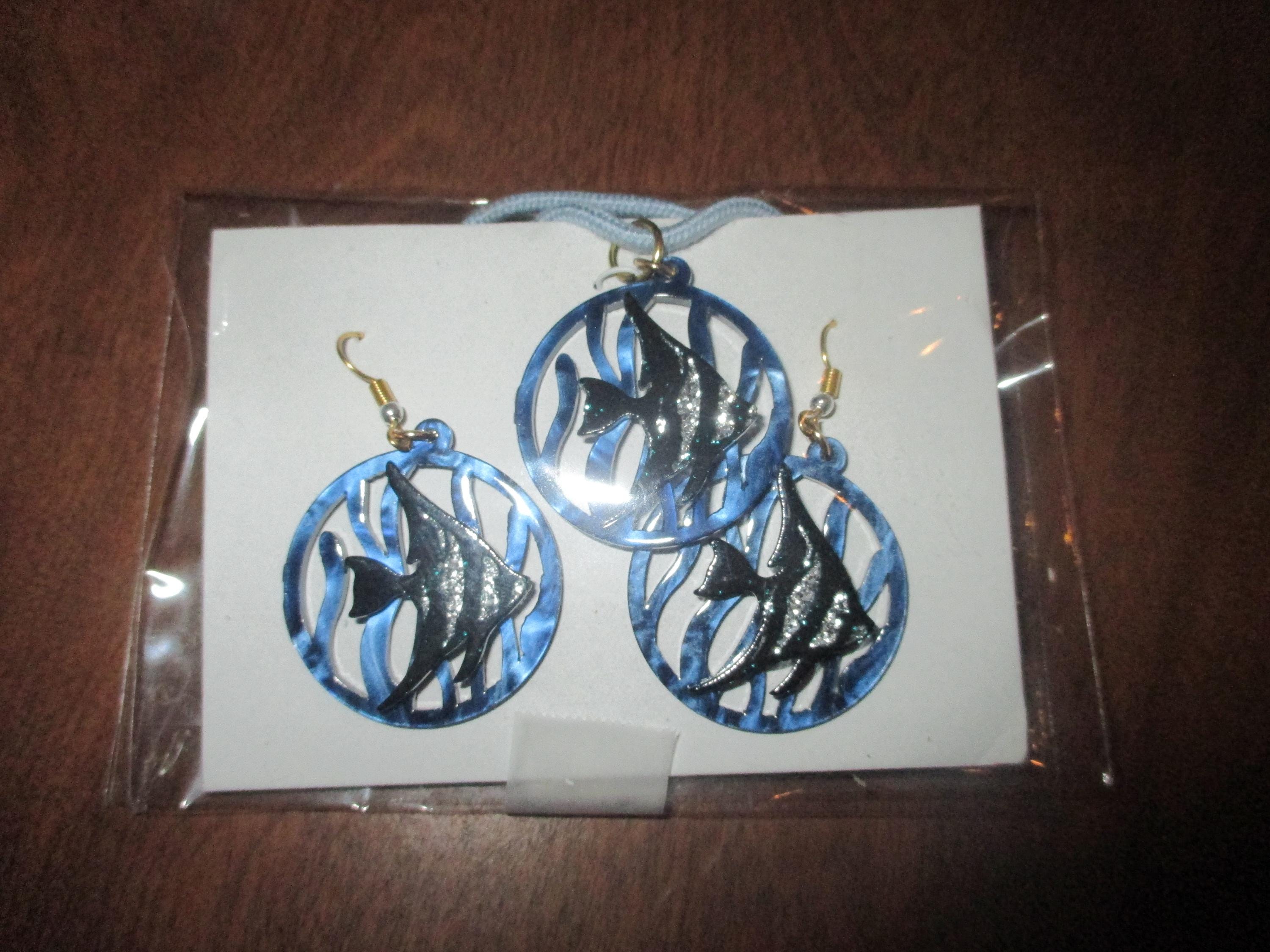 Fish Jewelry Set - Etsy