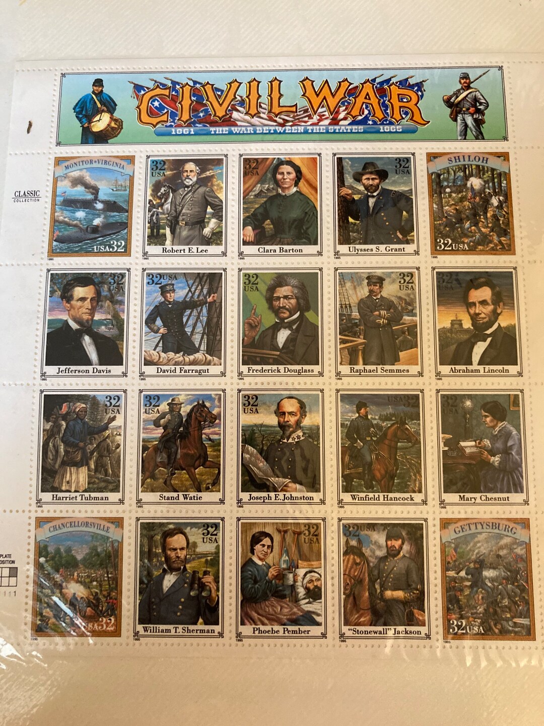 Civil War Stamps 20 Stamps War Between States 1861 - Etsy