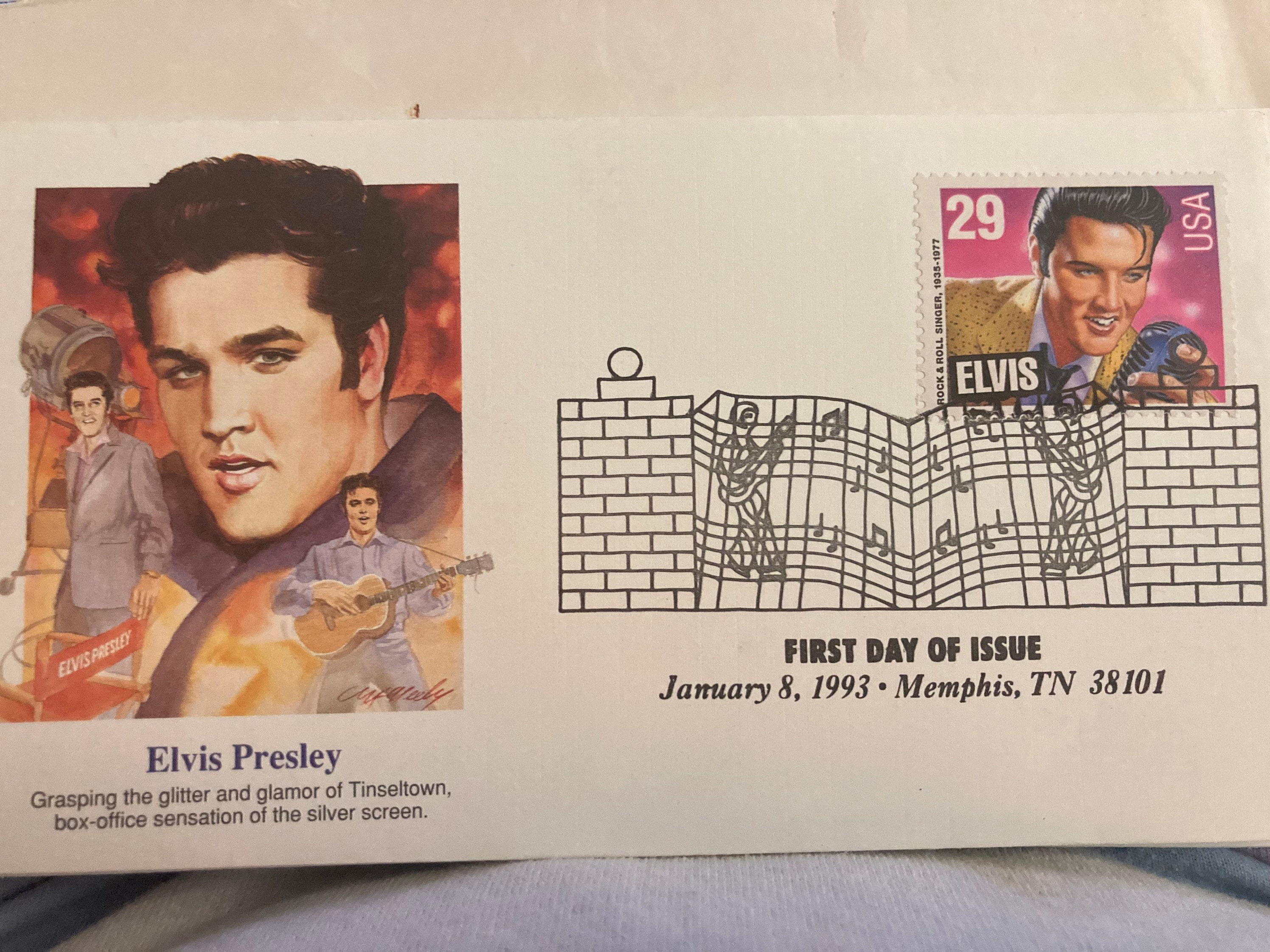 5 Elvis Presley Postage Stamp Envelope Limited Edition First Day Cover ...