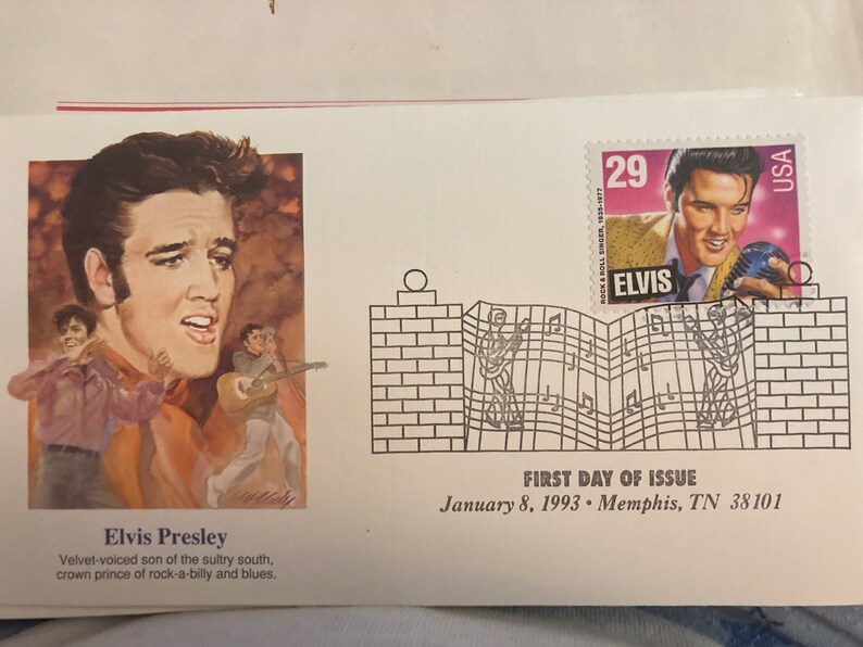 5 Elvis Presley Postage Stamp Envelope Limited Edition First Day Cover ...