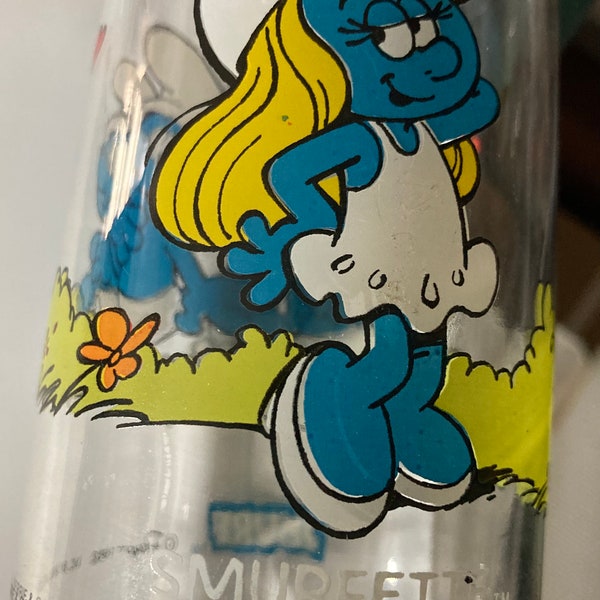 Smurf Drinking Glass - Etsy