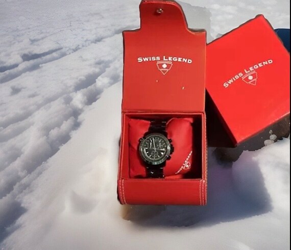 Swiss Legend World Timer Mens Divers Watch Black New … - Gem