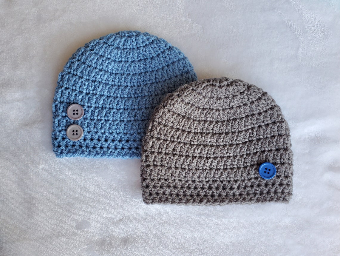 Simple Crochet Hat Pattern for Kids Easy Pattern in 10 Sizes - Etsy