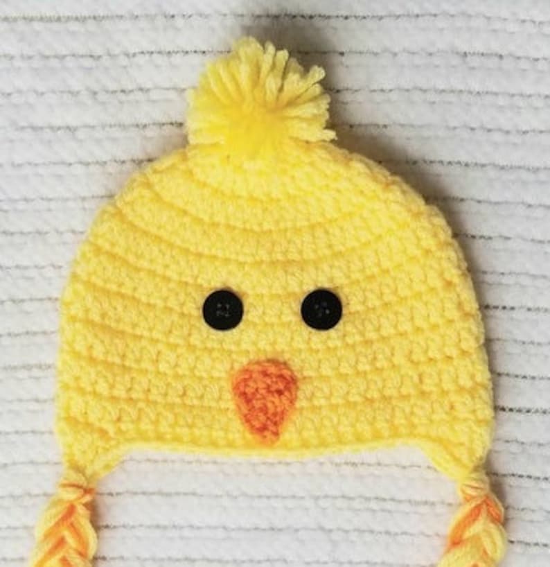 EASY Crochet Pattern Chick Hat Simple Pattern for Preemie to - Etsy