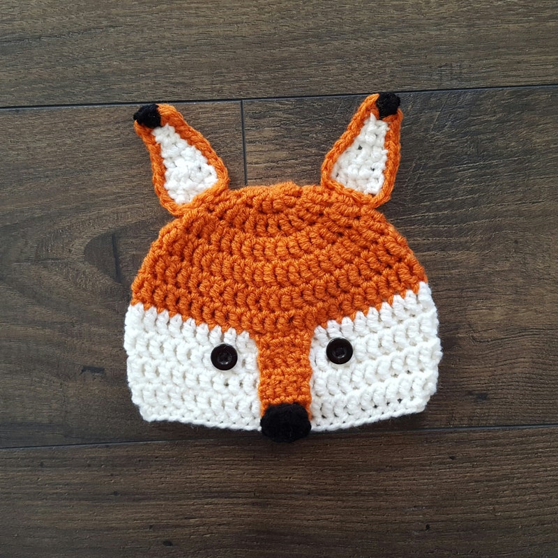 Crochet Fox Hat - Etsy