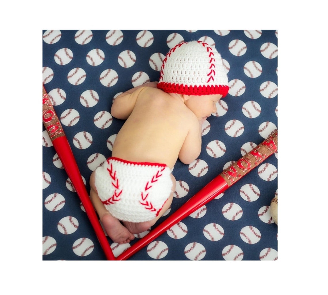 EASY Crochet Pattern Baseball Hat and Diaper Cover, Simple Pattern ...