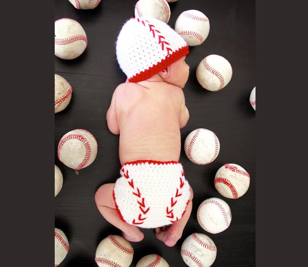 EASY Crochet Pattern Baseball Hat and Diaper Cover, Simple Pattern ...