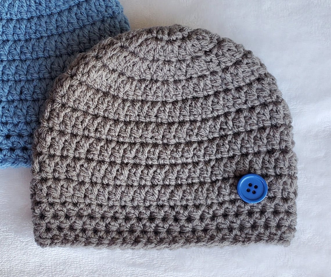 Simple Crochet Hat Pattern for Kids Easy Pattern in 10 Sizes - Etsy