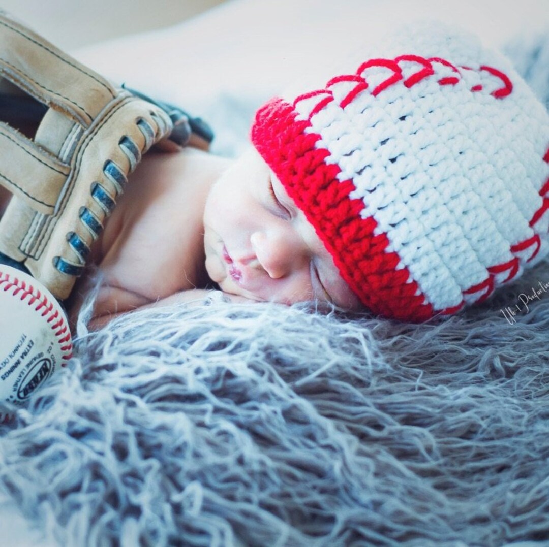 Crochet Pattern Baseball Hat, Simple Pattern Preemie to Child, Easy ...