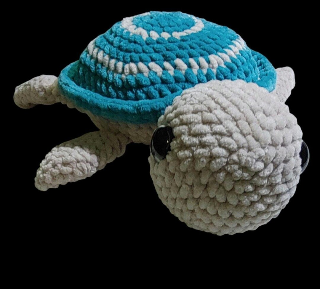 Crochet Sea Turtle Amigurumi Plushie Stuffed Animal Stuffie Toy ...