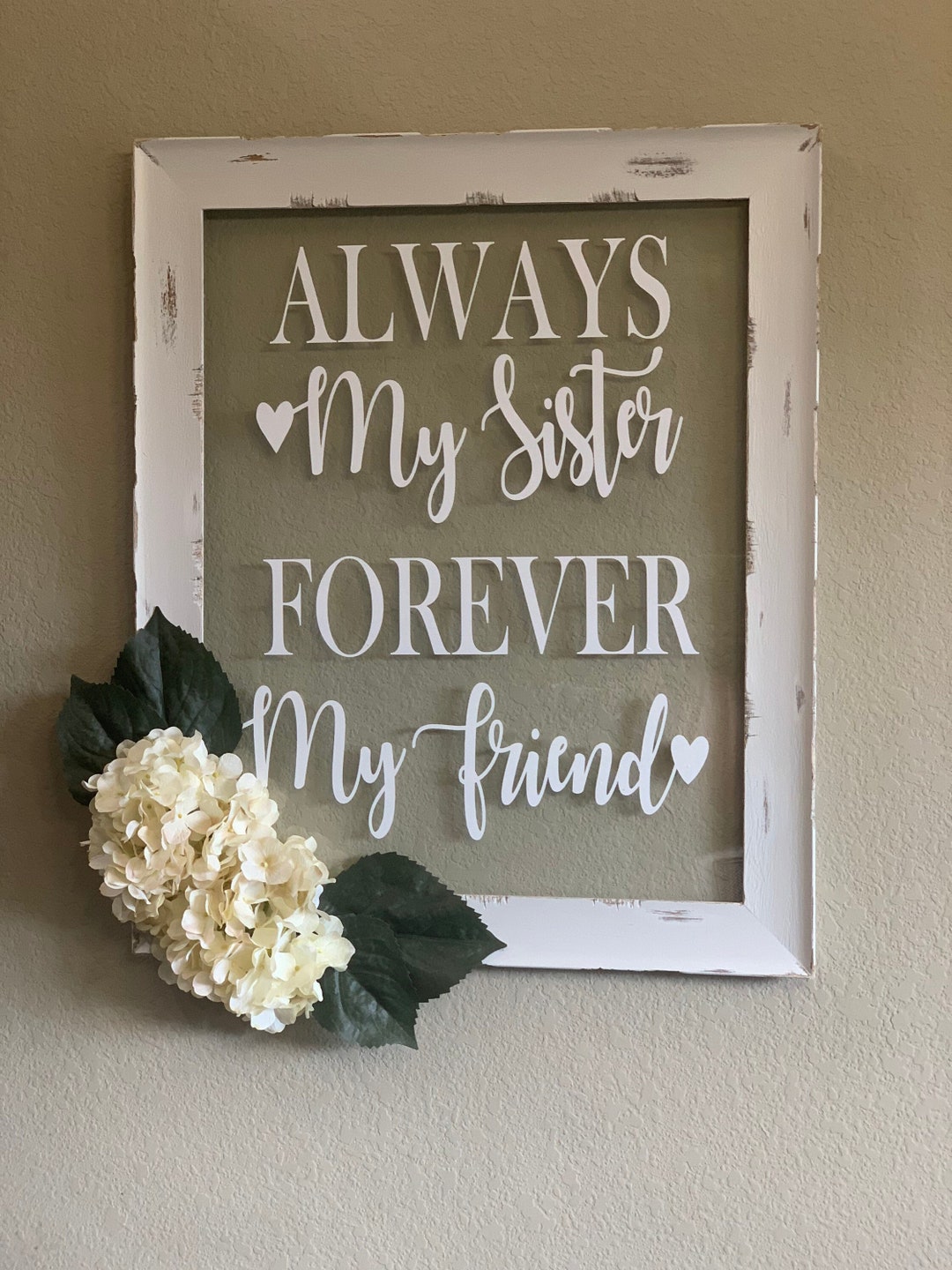 Sister Wall Sign - Etsy