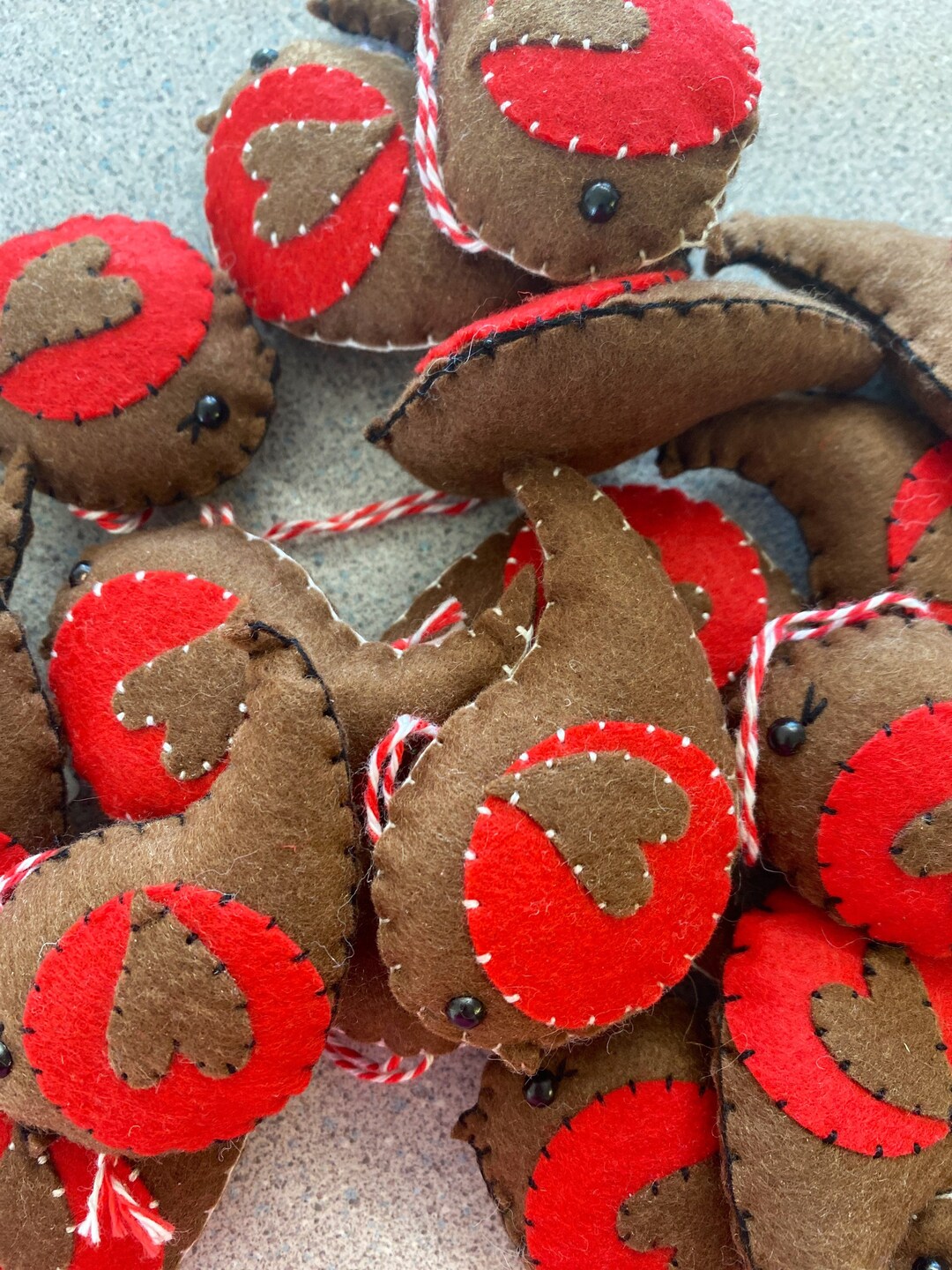 Christmas Robin Robin Felt Robin Christmas Decorations - Etsy