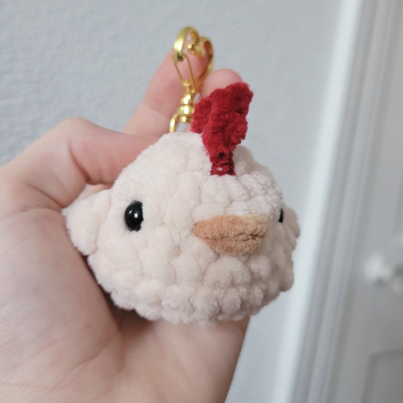 Cutie Chicken Keychain DIGITAL Crochet PATTERN - Etsy