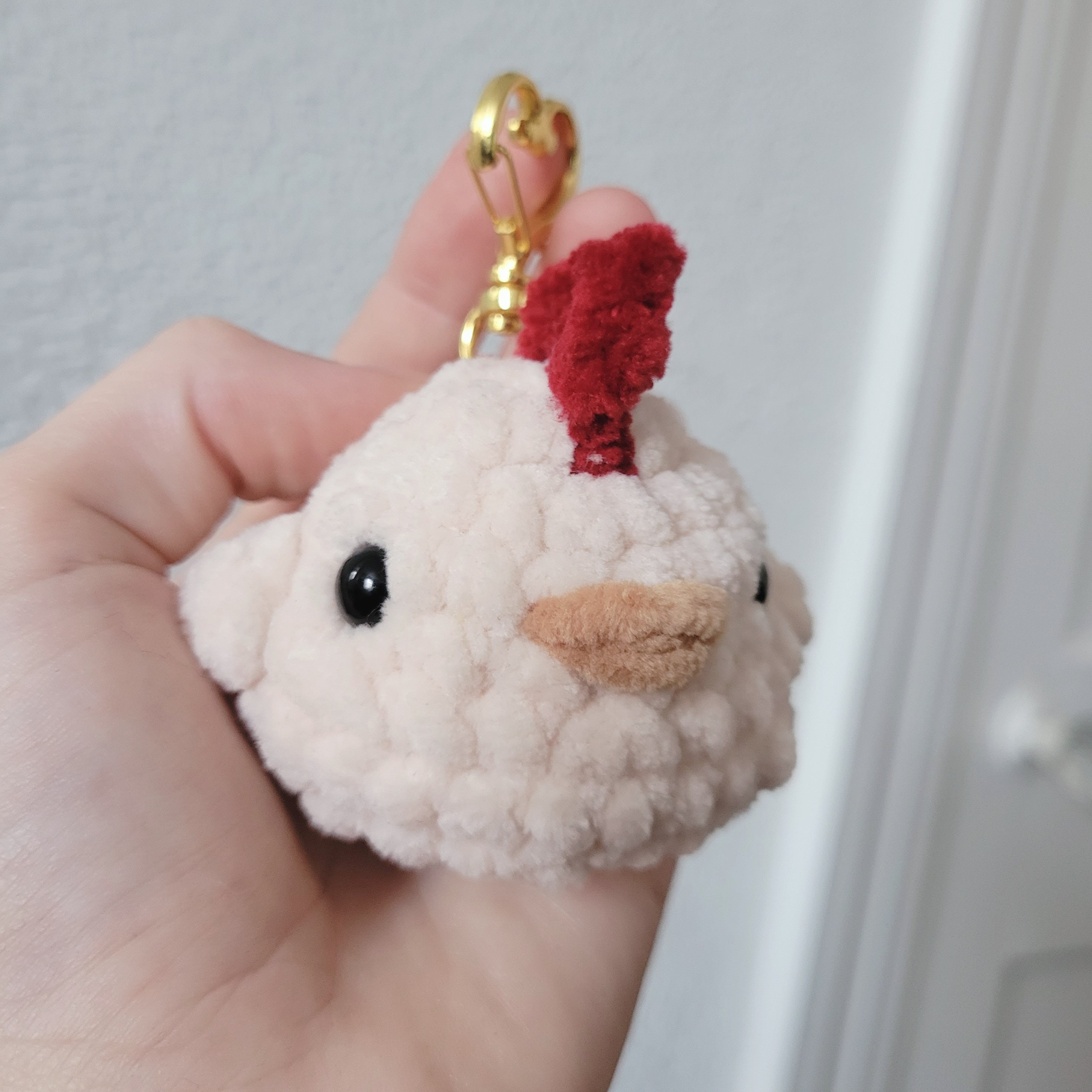 Cutie Chicken Keychain DIGITAL Crochet PATTERN - Etsy