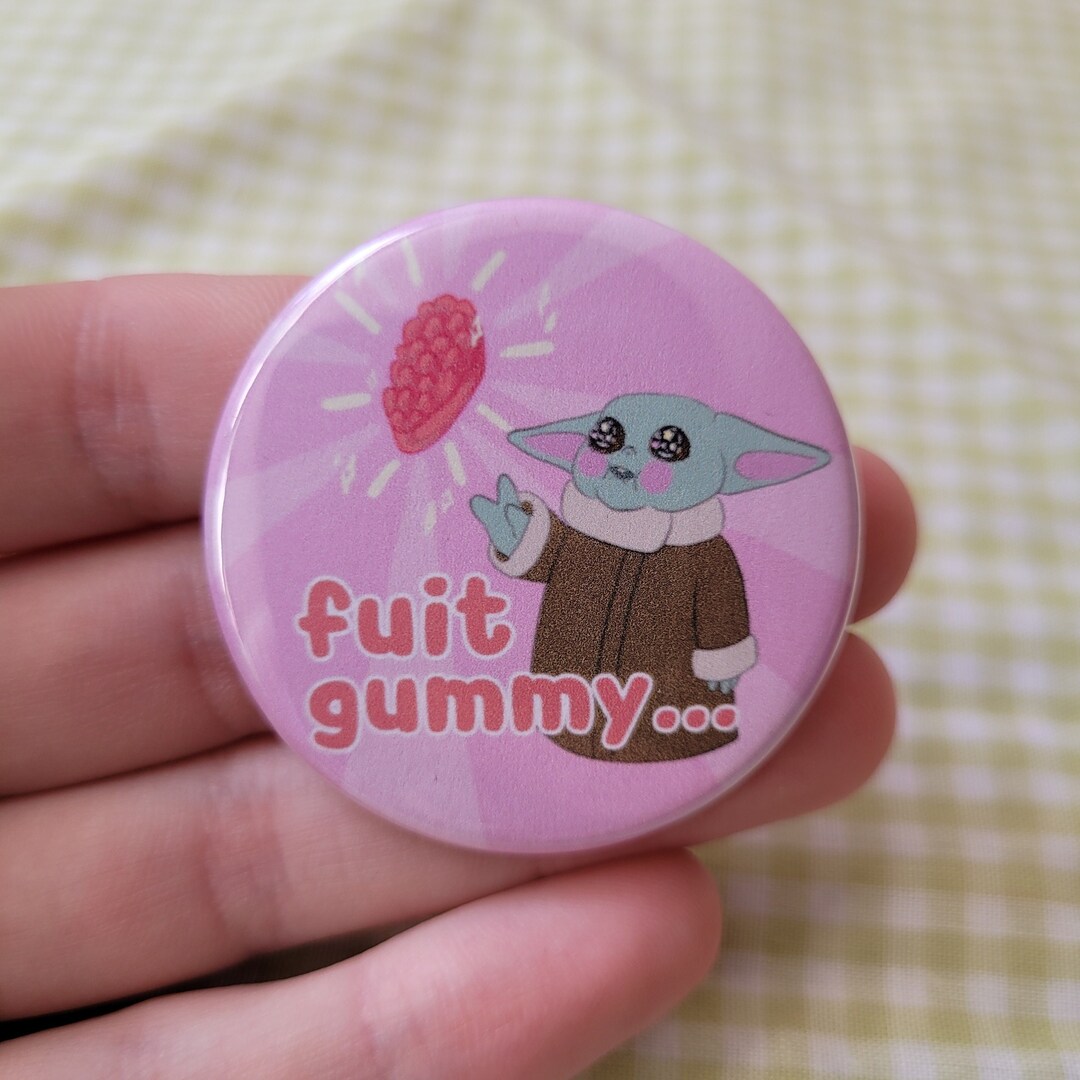 Fuit Gummy 1.75 Pinback Button Grogu, the Child - Etsy