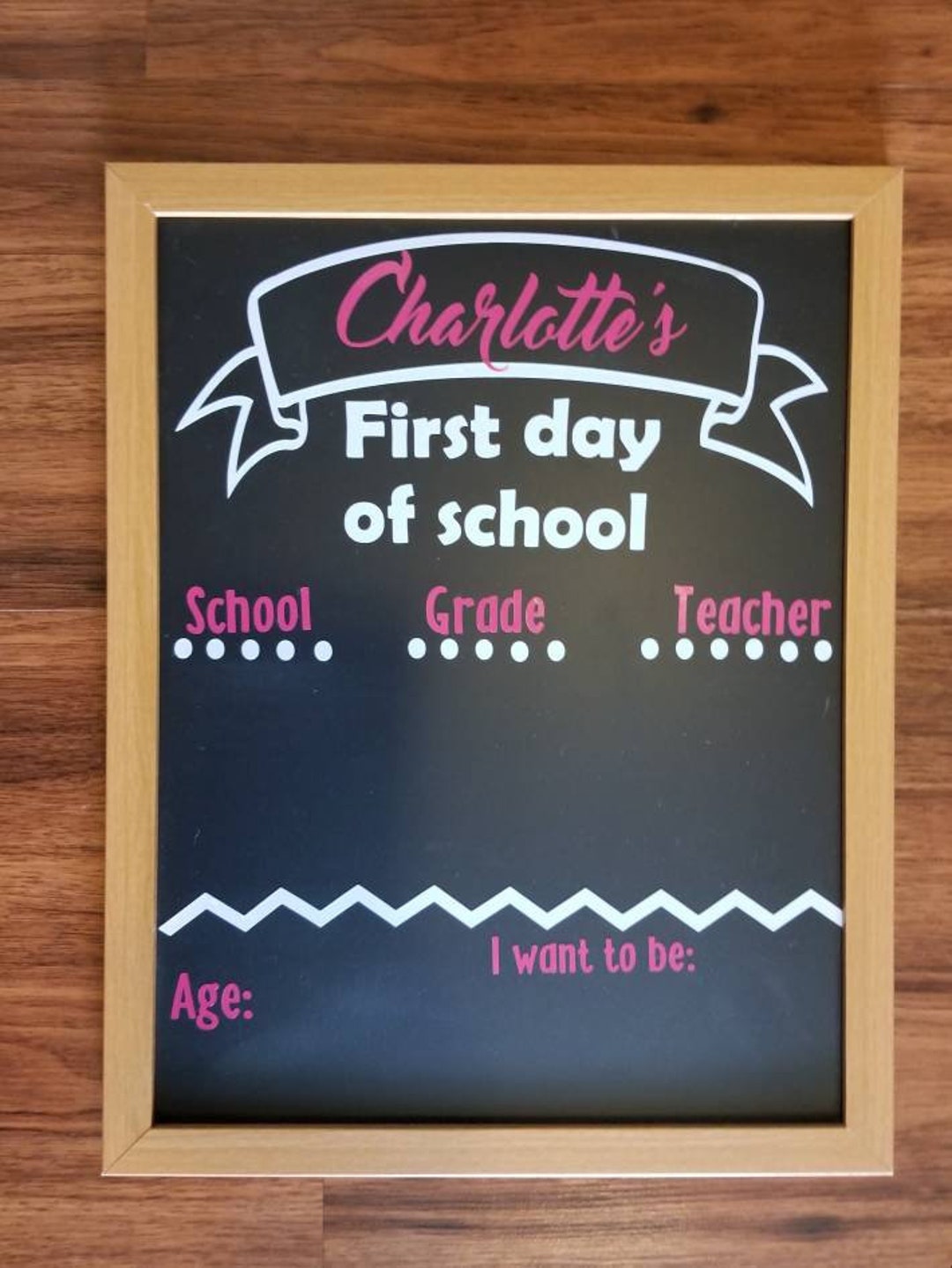 School Chalkboard (first Day or Last Day) - Etsy