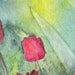 Spring Flower Watercolor Painting Original Floral Art Red - Etsy