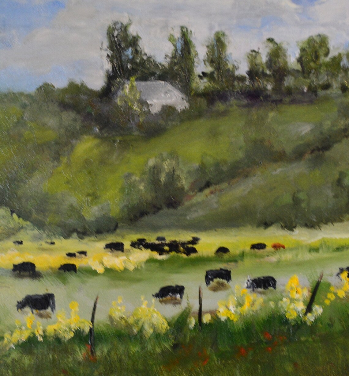 Out to Pasture Original Landscape Oil Painting. Fine Art - Etsy