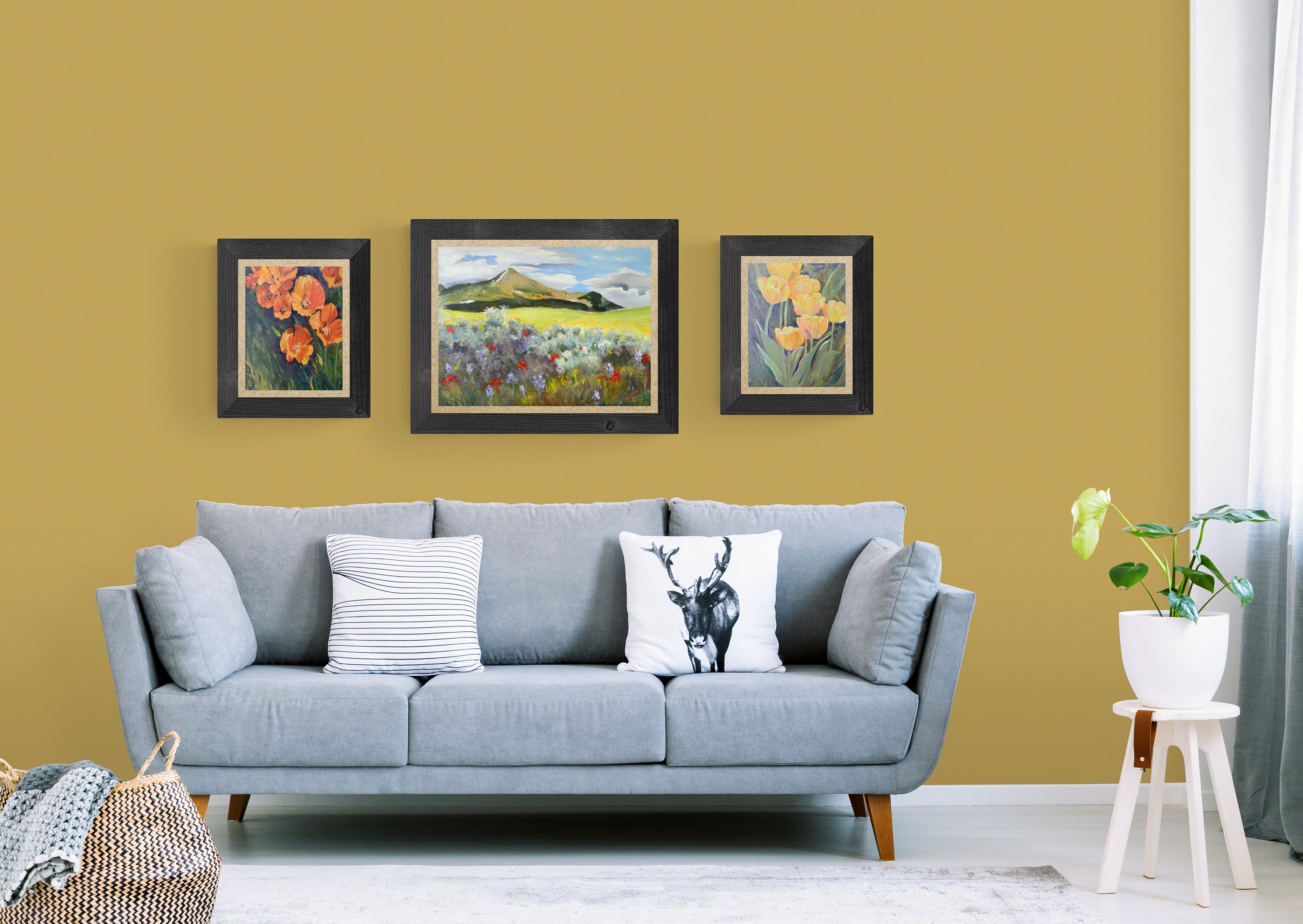 Spring Flower Art Oil Painting Original Floral Yellow | Etsy