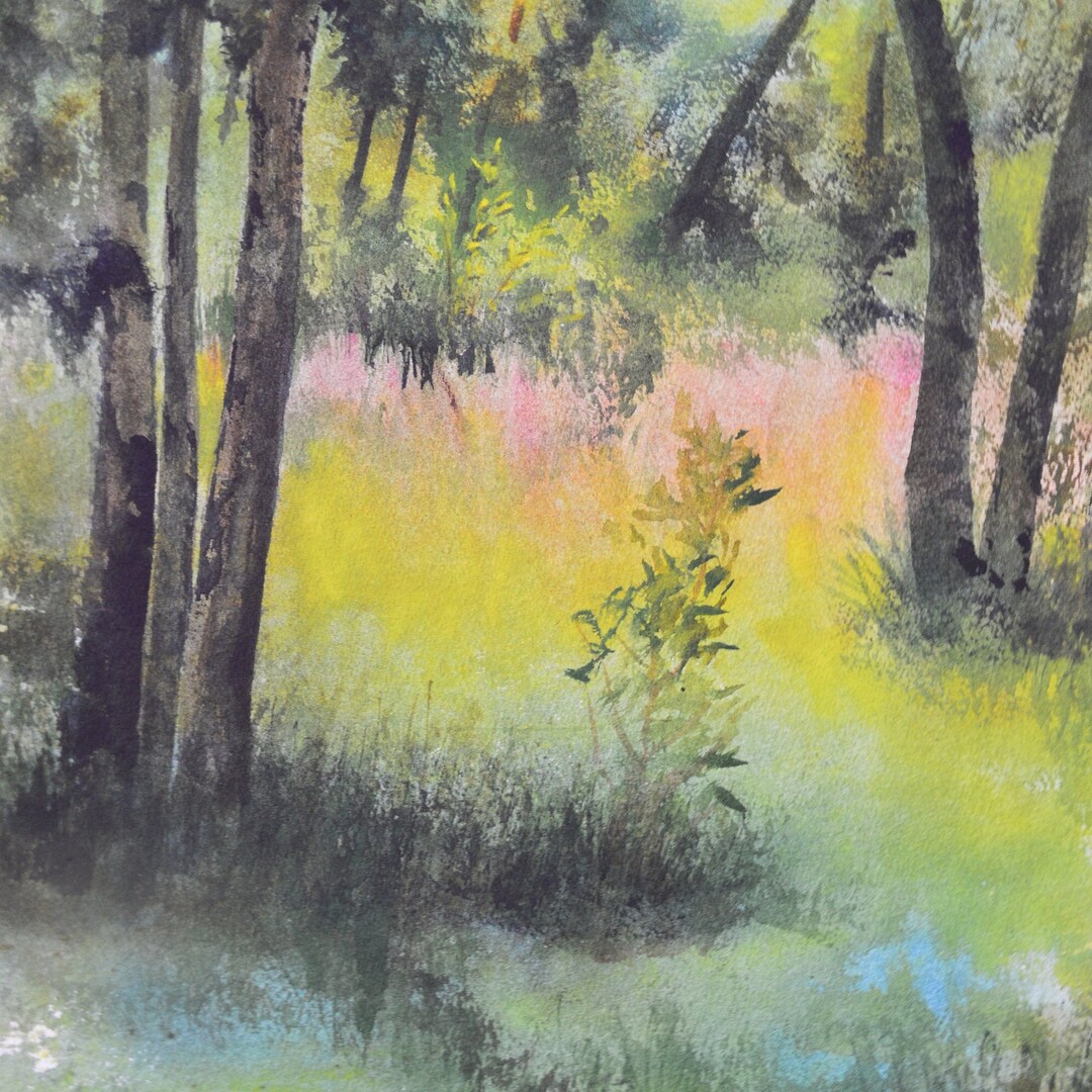 Colorado Fine Art, Forest, Meadow, Watercolor Painting, Serenity ...