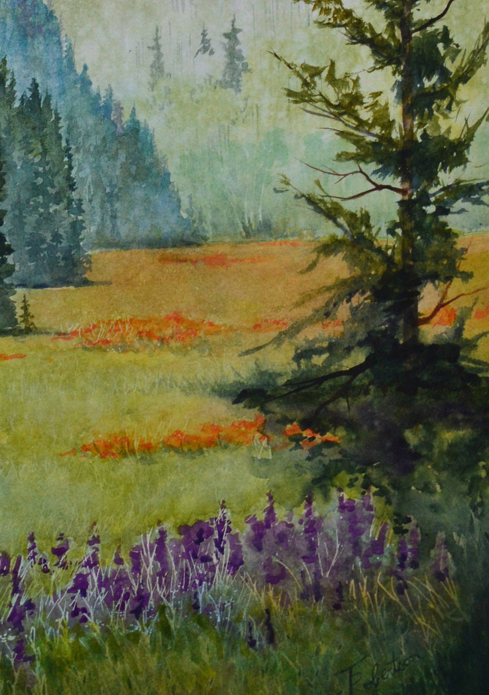 Colorado Mountain Watercolor Painting Original. 18 X - Etsy