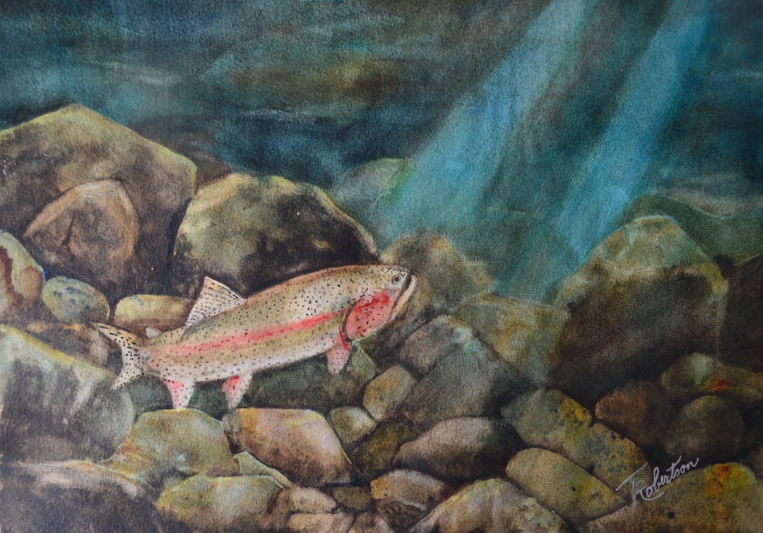 Original Watercolor, 15x11, Capturing the Serene Allure of the ...