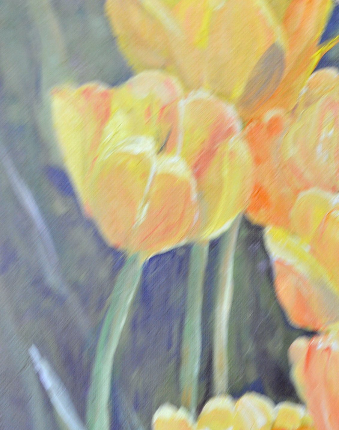 Spring Flower Art Oil Painting Original Floral Yellow | Etsy