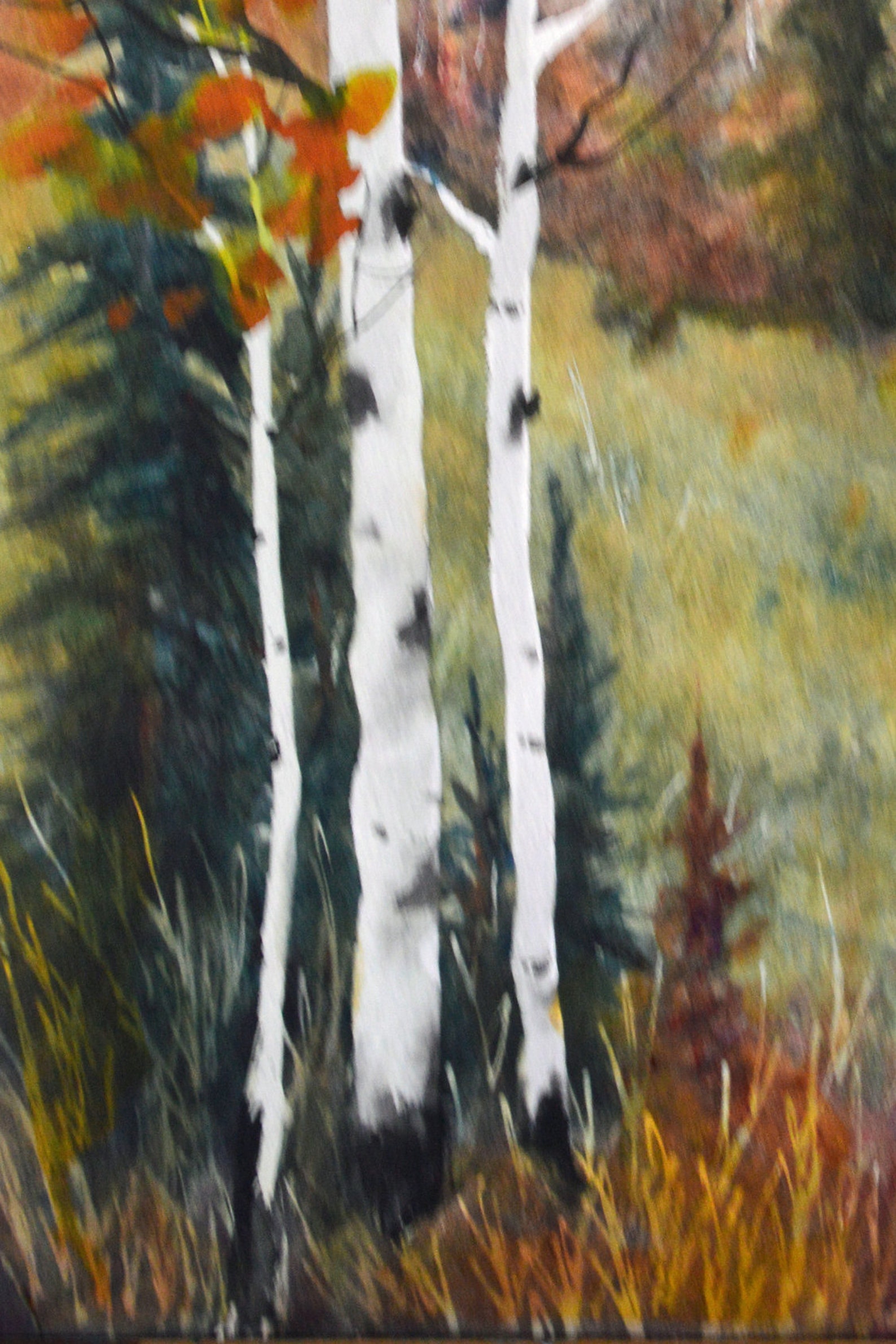 Colors of Fall Original Art Aspen Watercolor Painting Fall | Etsy