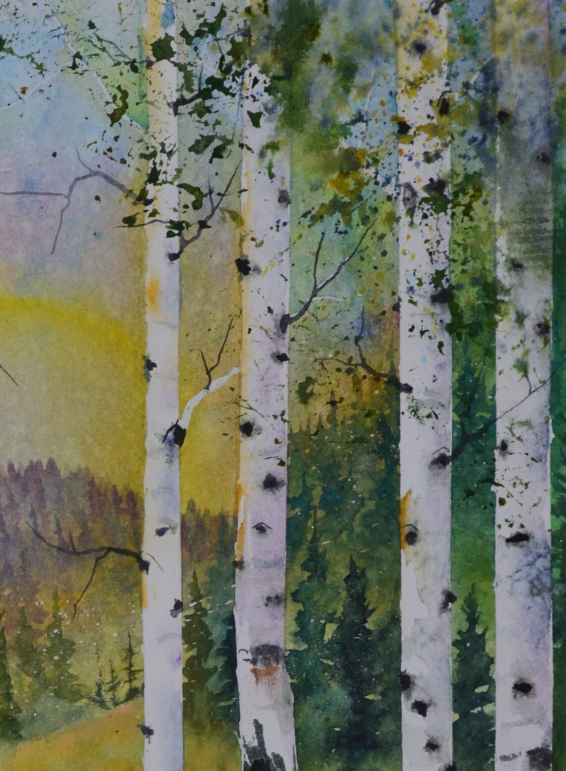 Aspen Art Watercolor Painting Original 18x24 - Etsy