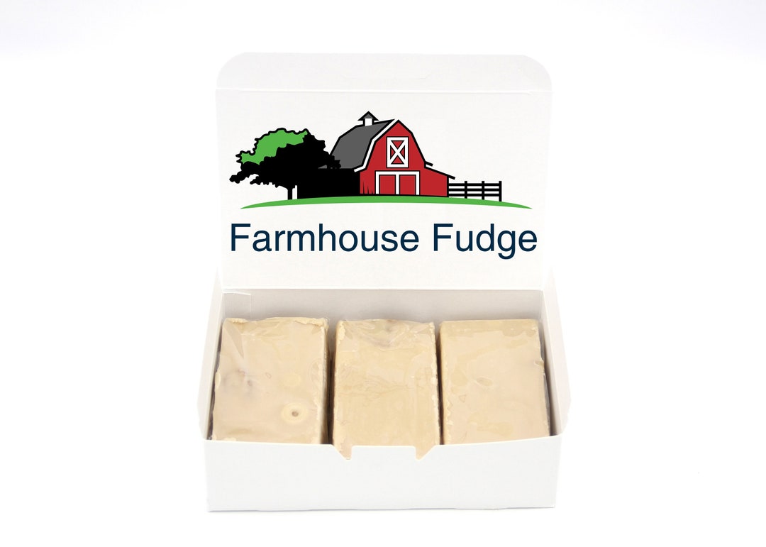 Farmhouse Fudge: VEGAN Maple Walnut Fudge 3 Piece Box - Etsy España