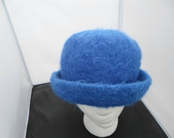 Royal Blue Felt Hat - Etsy
