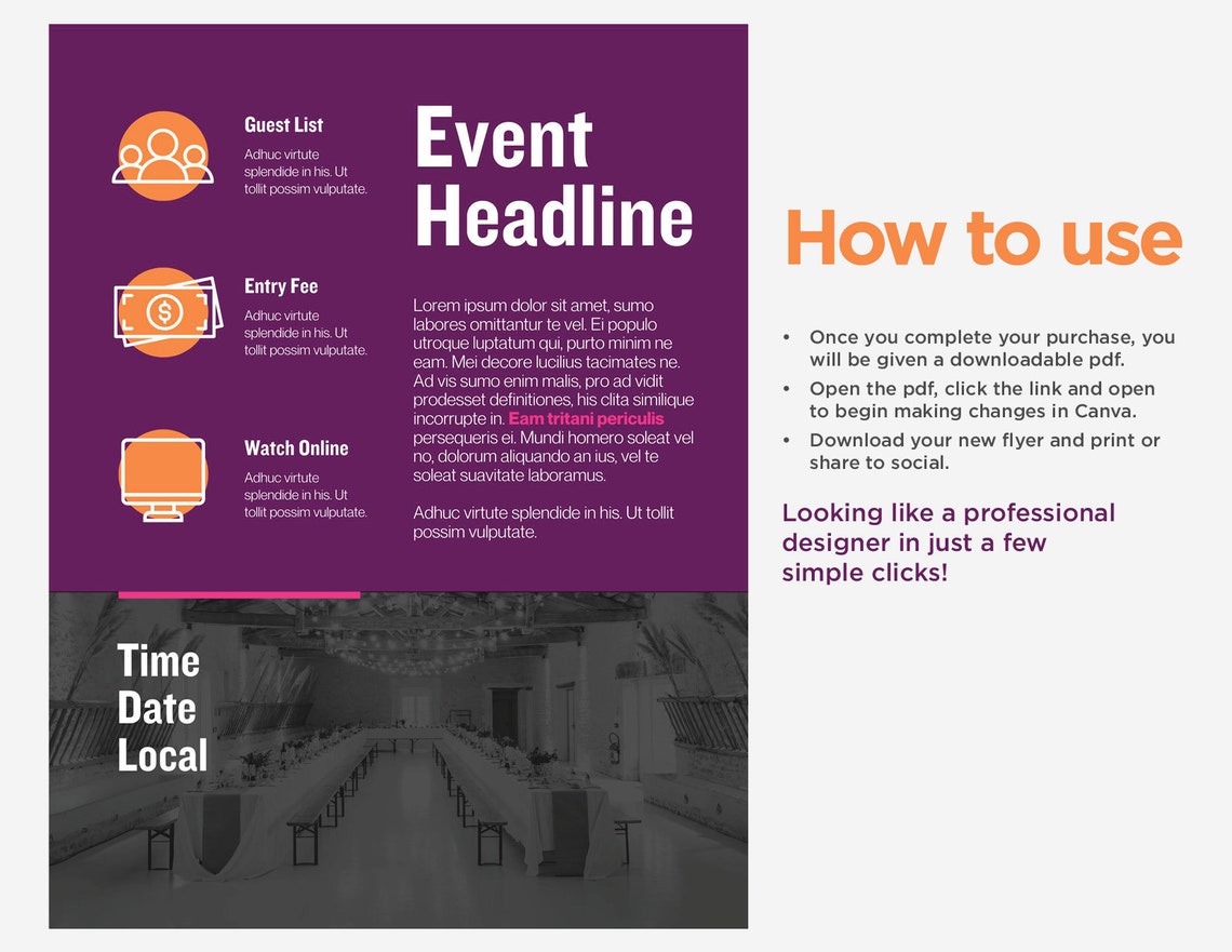 Simple & Bright Canva Template - Etsy