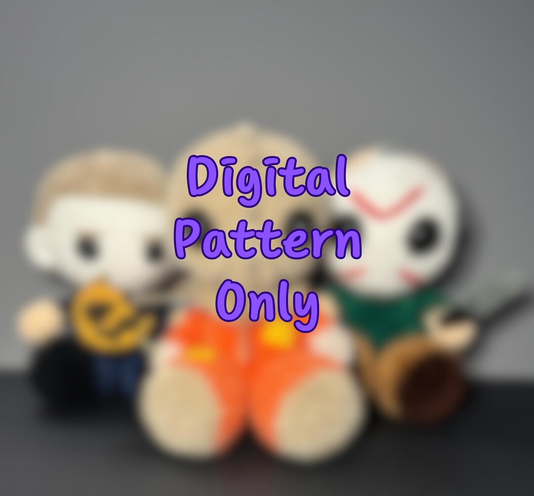 PATTERN Pack**masked Killer, Pumpkin Kid, Slasher Man - Etsy
