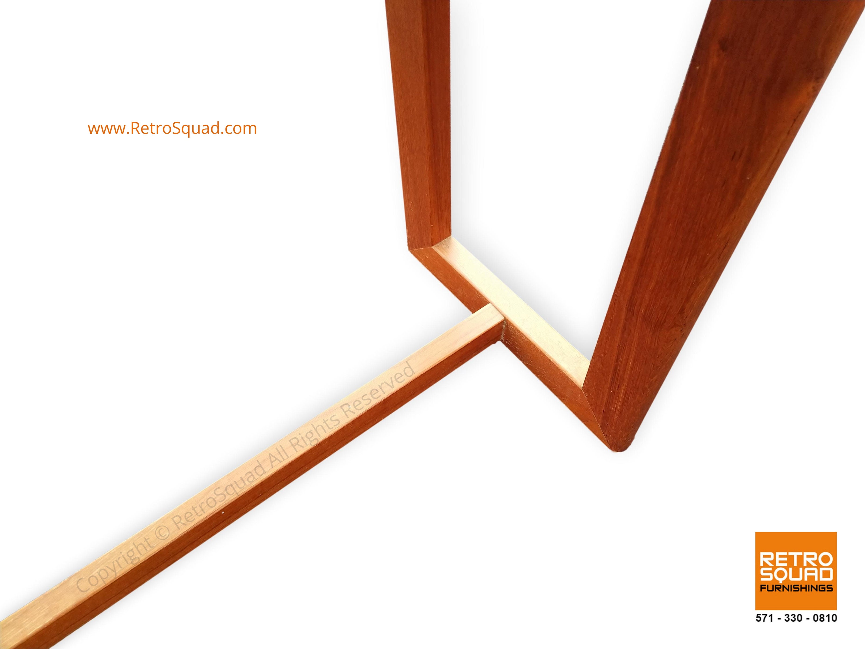 Danish Modern Teak & Slate Console Table Hallway, Entrance, Sofa MCM ...