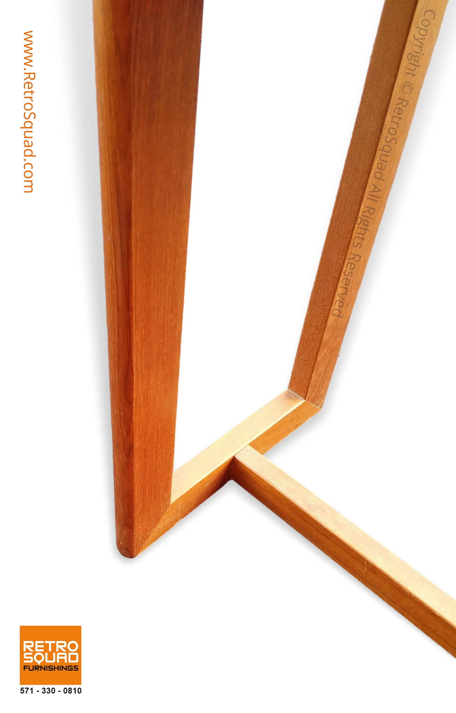 Danish Modern Teak & Slate Console Table Hallway, Entrance, Sofa MCM ...