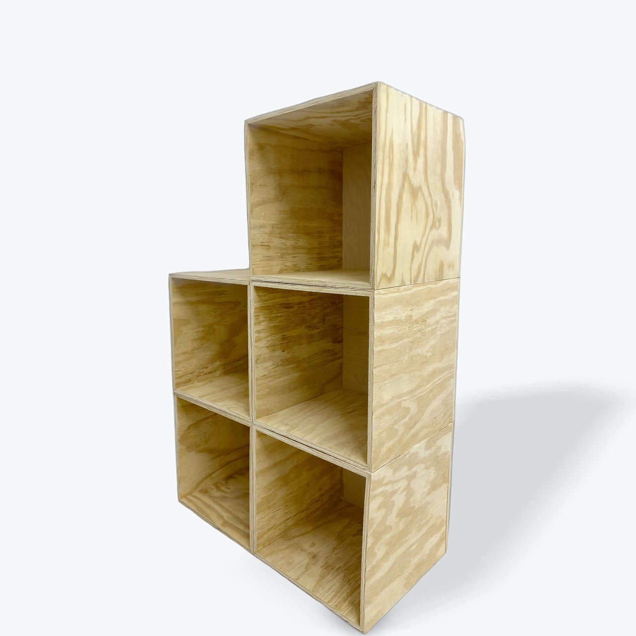 Modular Wooden Vinyl Record Storage Cube fits 65-70 Records - Etsy