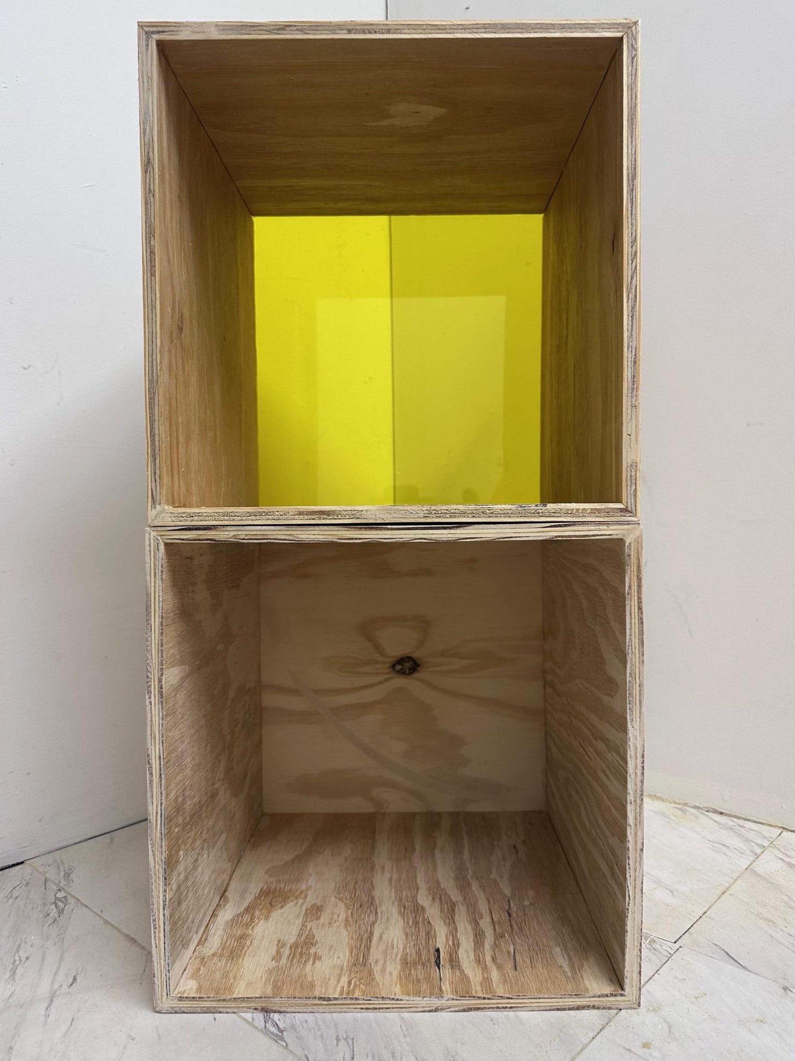 Acrylic Window Modular Wooden Cube Custom Color - Etsy