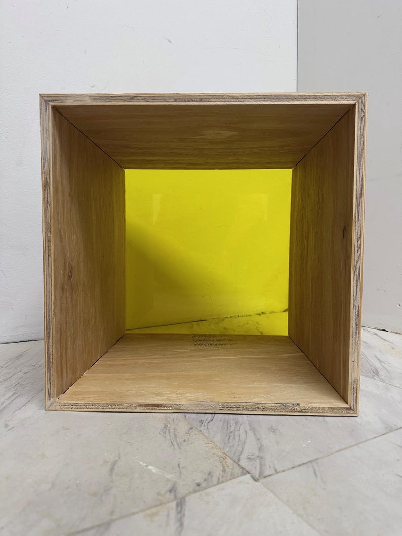 Acrylic Window Modular Wooden Cube Custom Color - Etsy