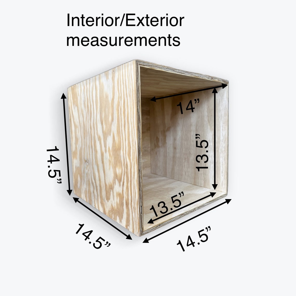 Modular Wooden Vinyl Record Storage Cube fits 65-70 Records - Etsy