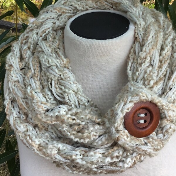 Button Scarf - Etsy