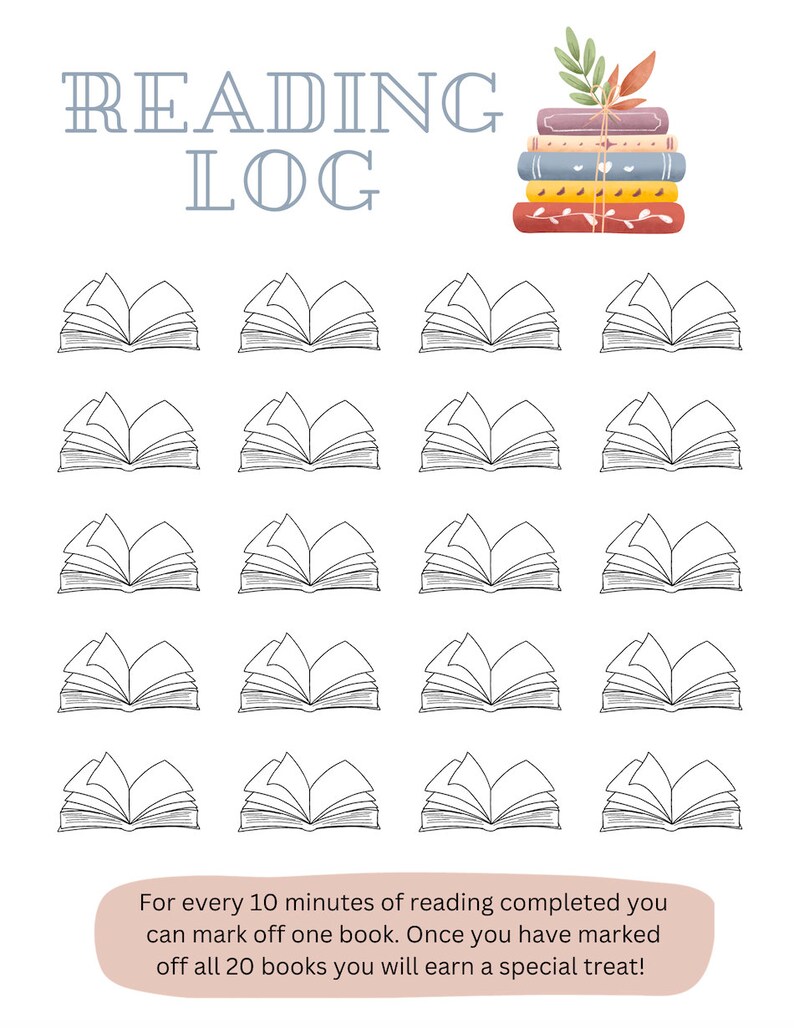 Homeschool Reading Log - Etsy