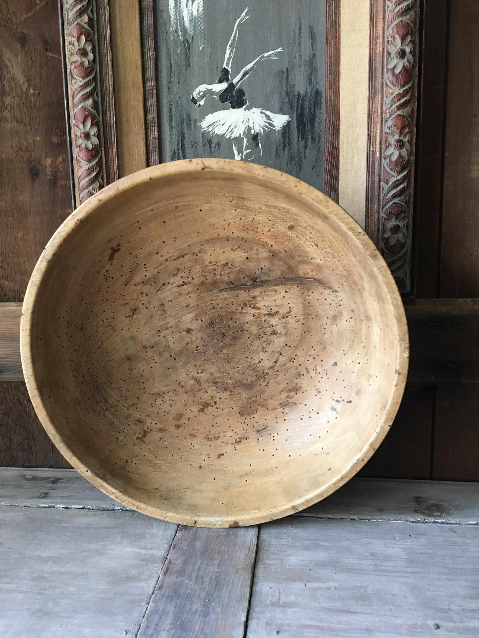 Fabulous Large Antique Exotic Wood Bowl-patina/dough Bowl - Etsy