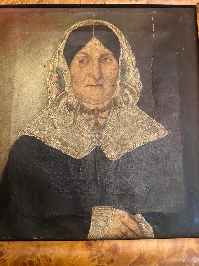 Antique Portrait Lady- 19thc - Etsy