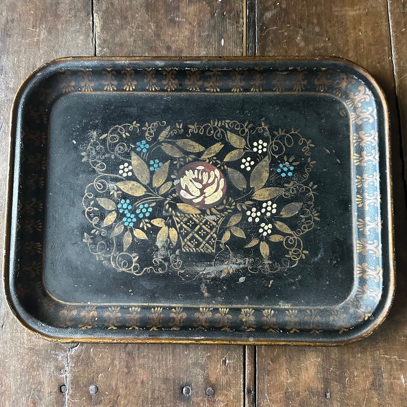 Vintage Tole Tray - Etsy