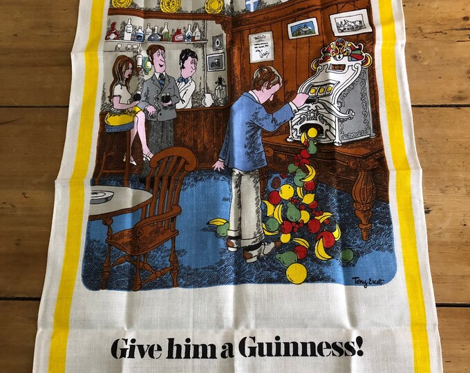 Vintage Guinness, Give Him a Guinness, Tea Towel - Etsy