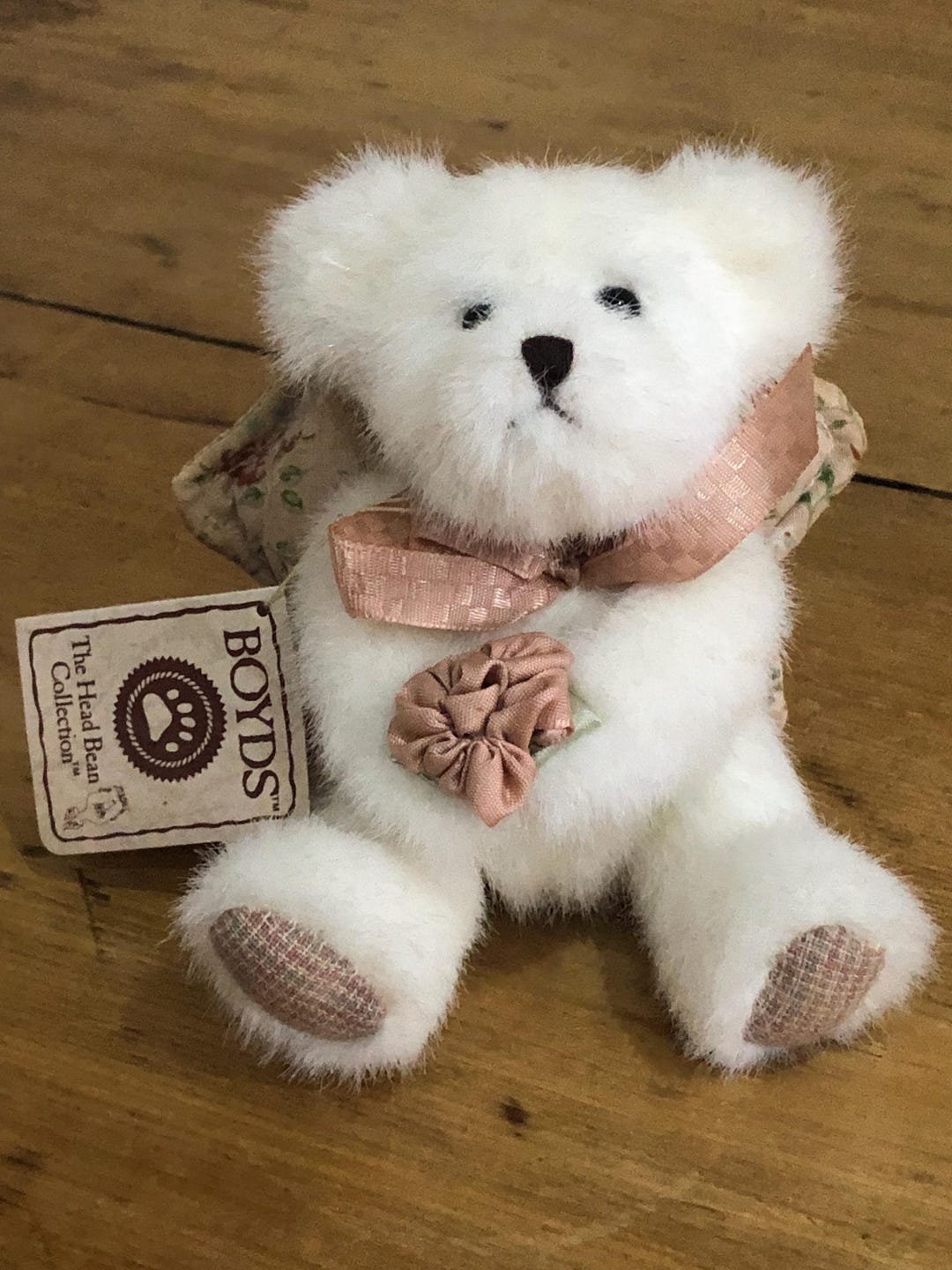 Anarose, Boyds Heirloom Series, Small White Plush Teddy Bear Cuddly Toy ...
