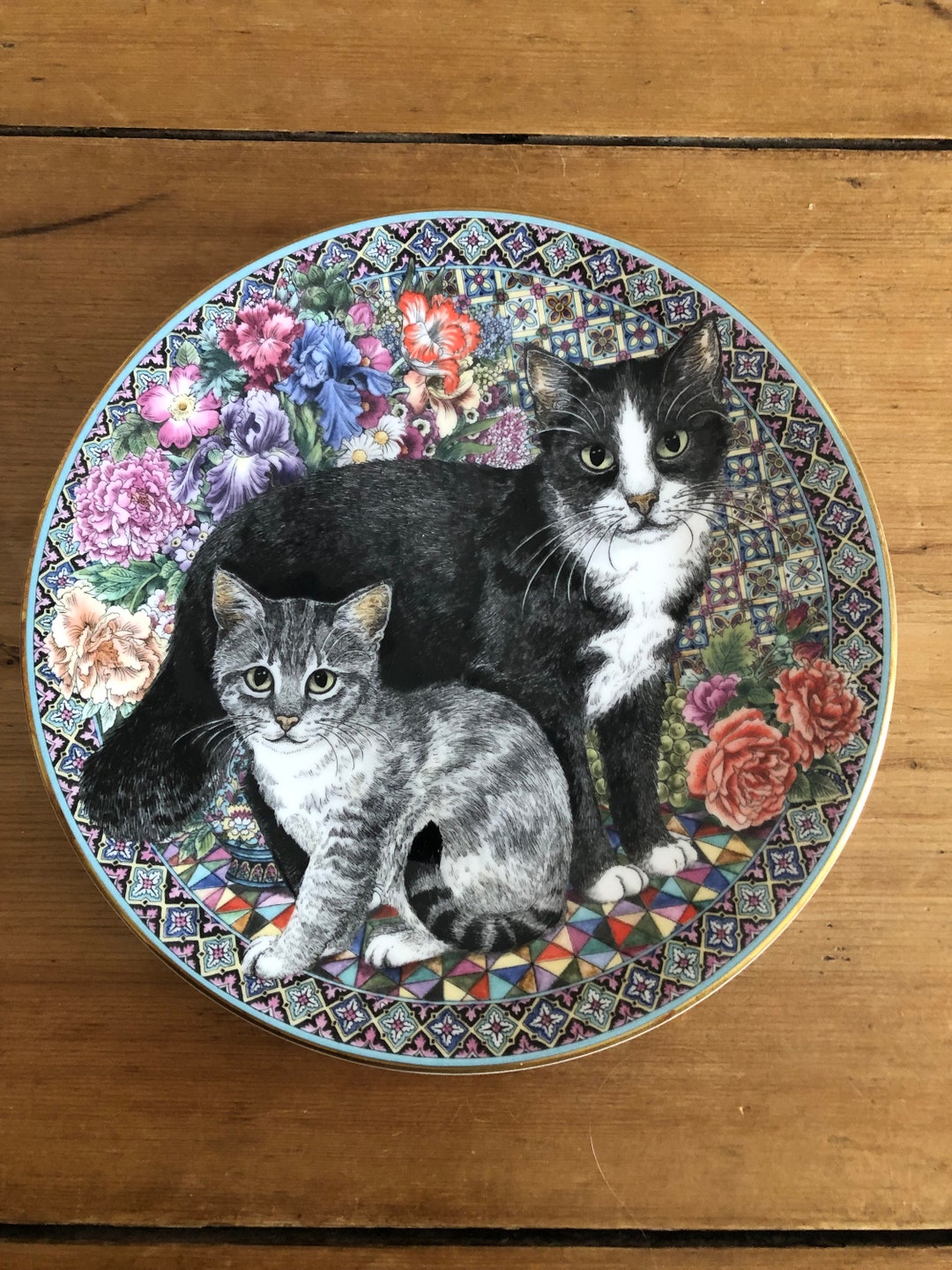 Royal Worcester Sue Scullard, Purrfect Friends, Decorative Cat Plate ...