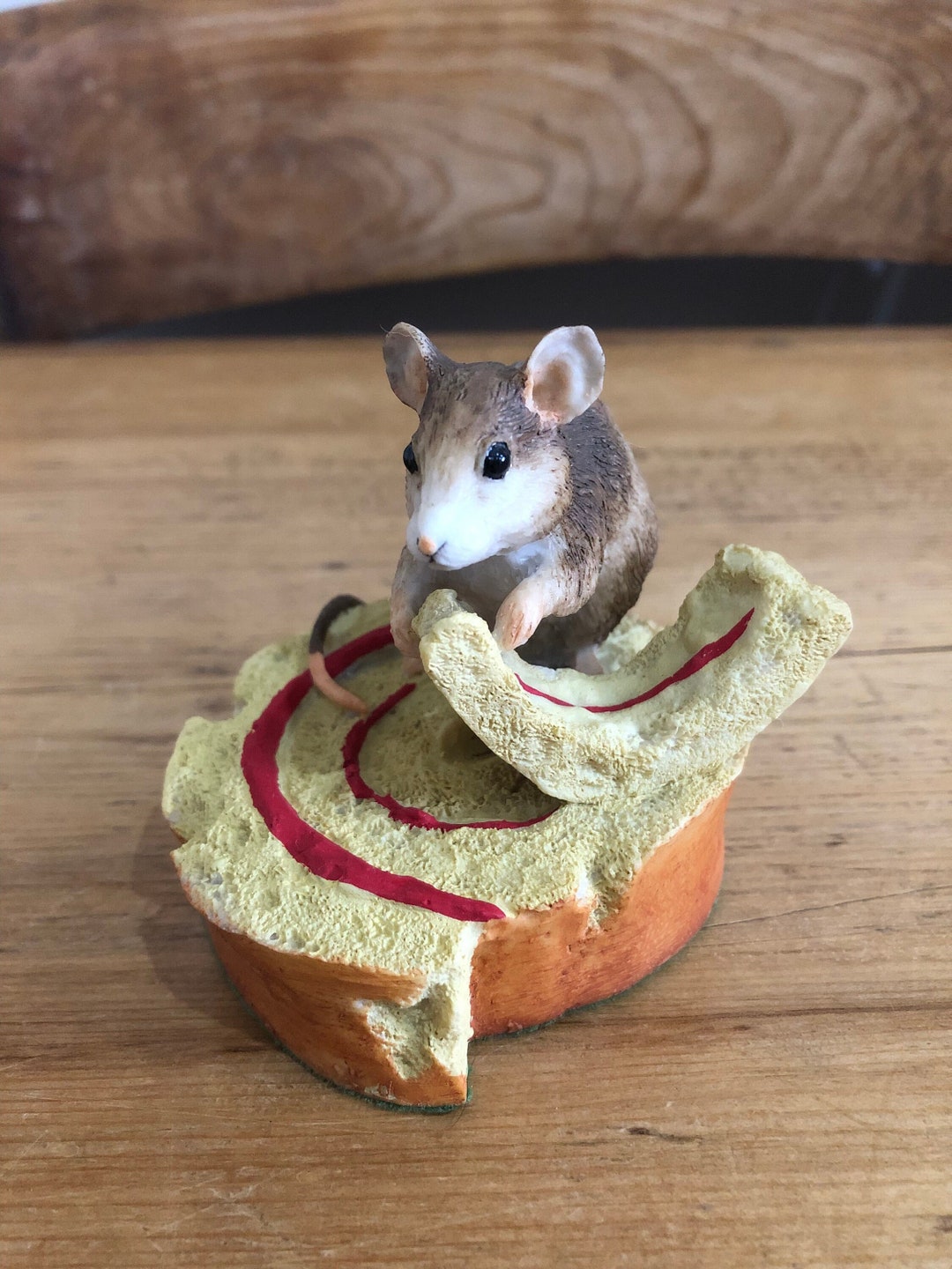 Coalport Fine Art Mouse With Swiss Roll Figurine - Etsy