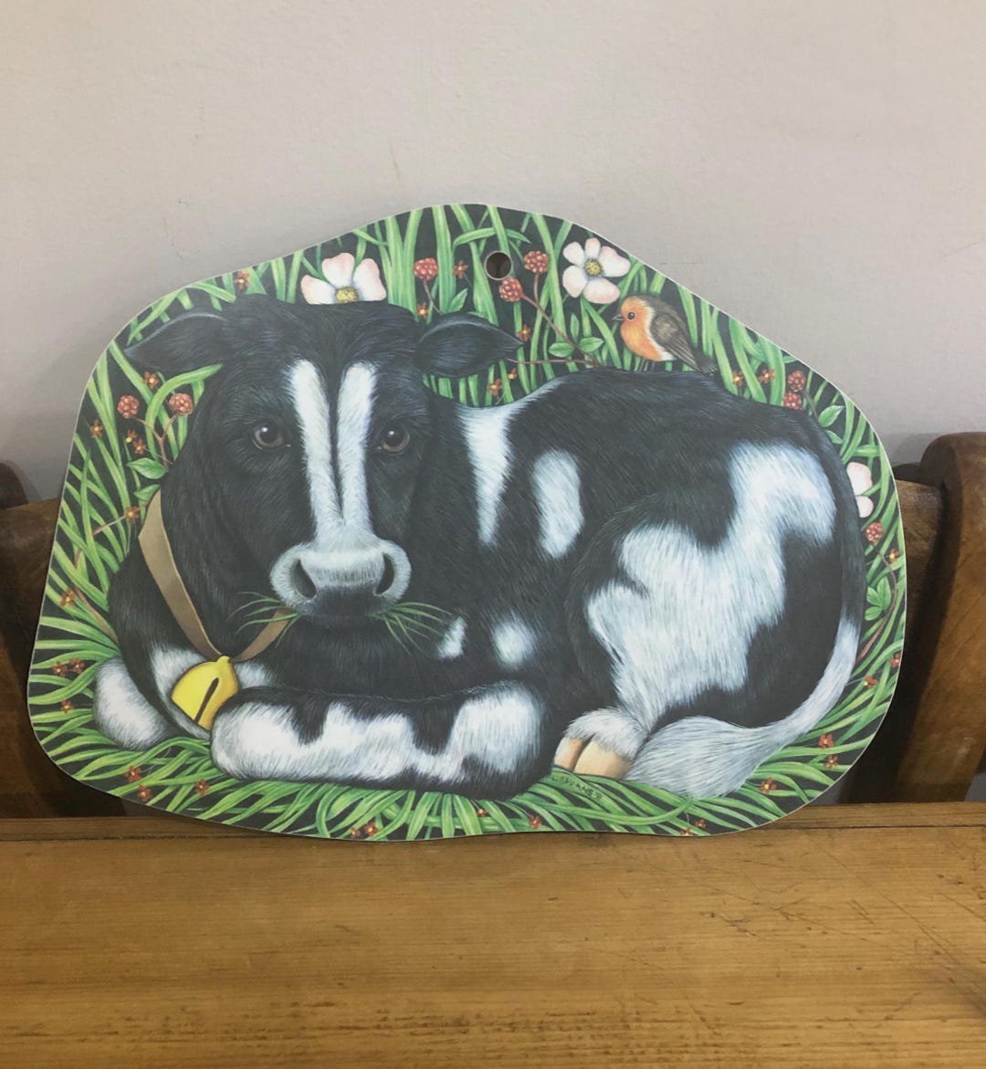Cloverleaf Cow and Robin Melamine Chopping Board - Etsy